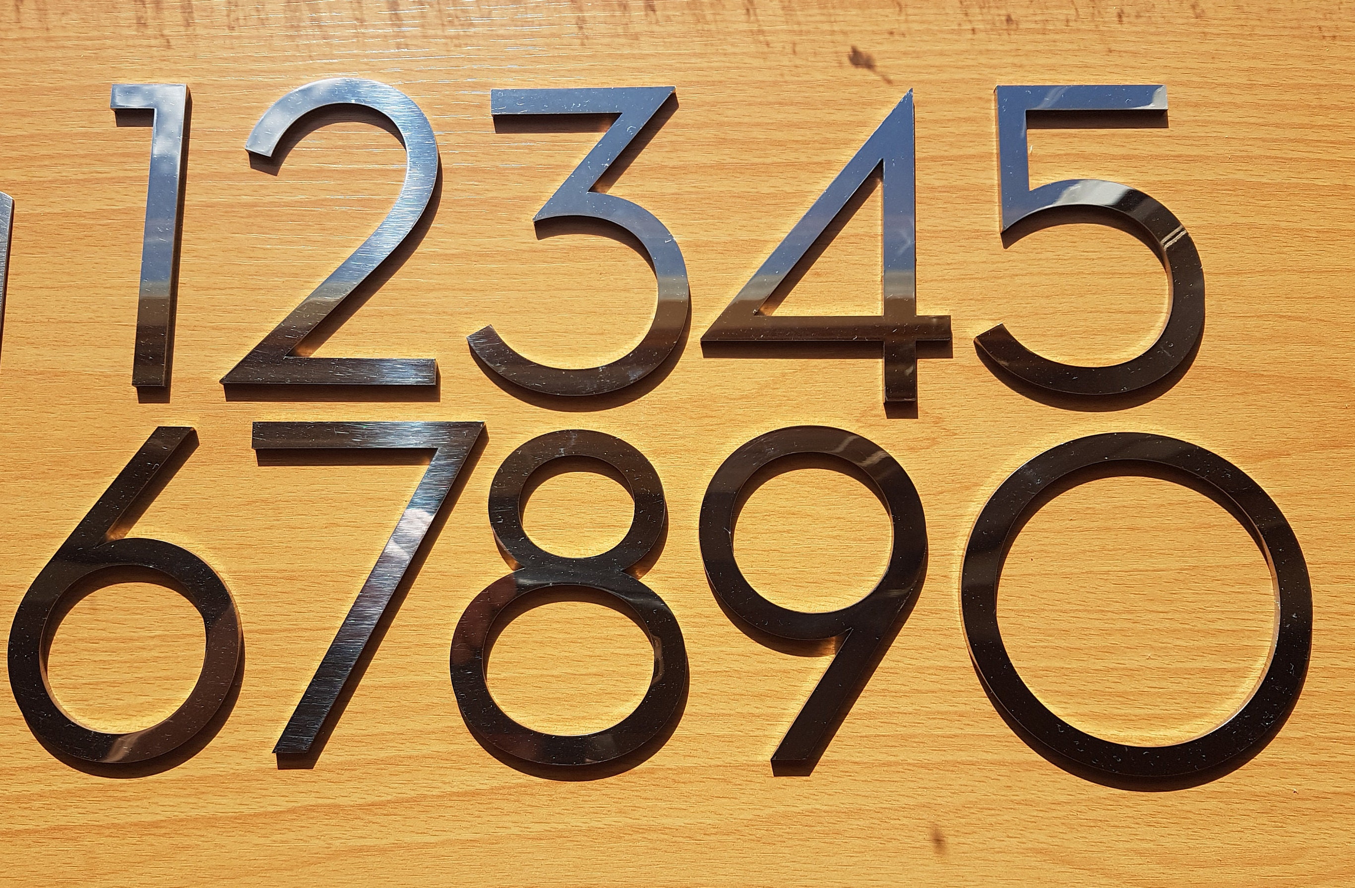 Large Floating House/door Numbers in Classic Neutra Font Made - Etsy UK