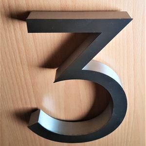 NEW Large 3D House Numbers 10"/25 Cm 30mm Depth or 12"/30cm 30mm Depth ...