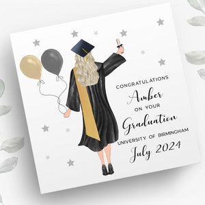 Personalised Graduation Card Graduation Greetings Card Student Card ...