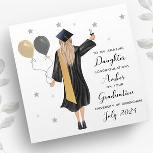 Daughter Graduation Card | Graduation Greetings Card | Student Card ...