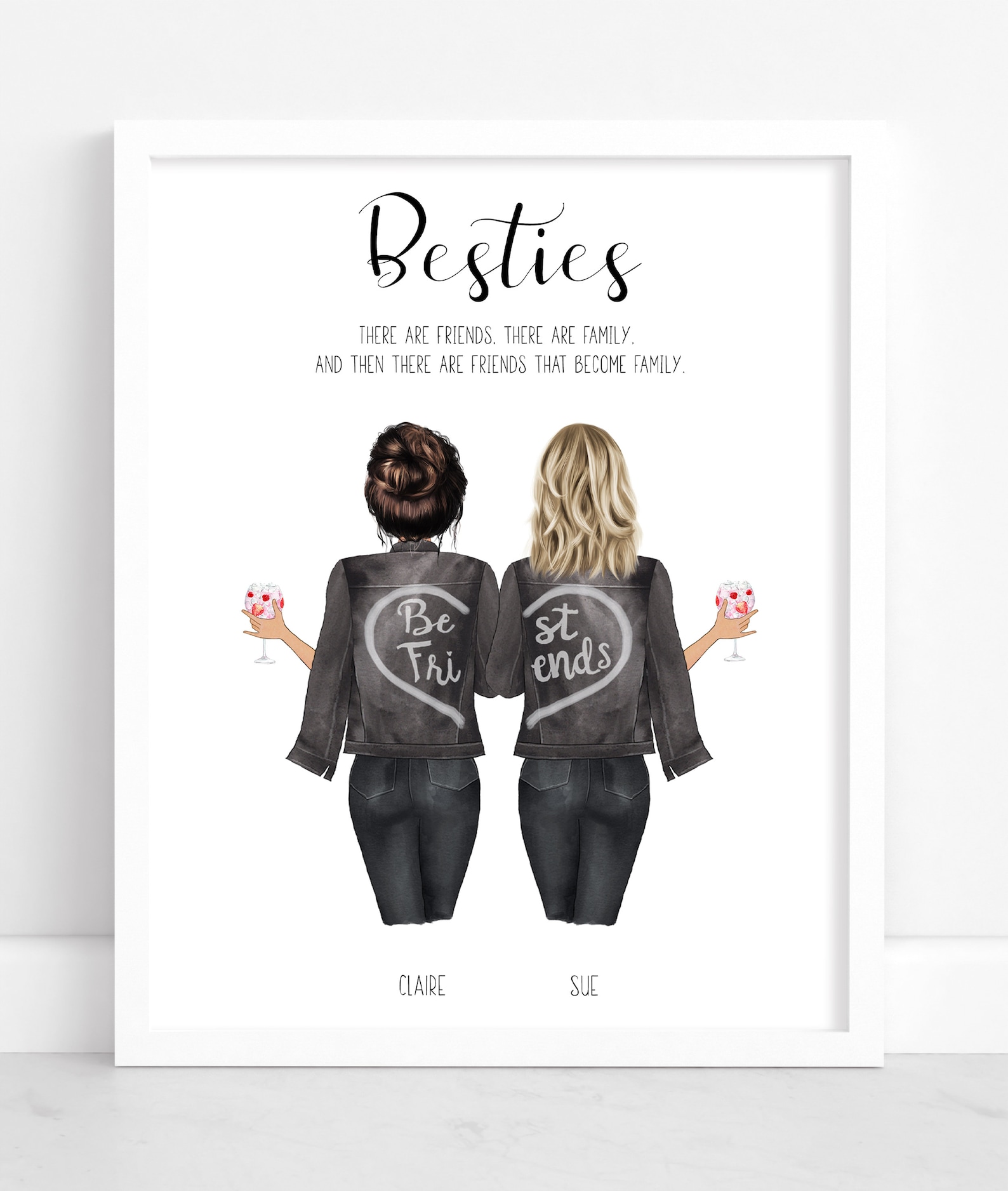 Friendship Print Best Friend Gift Friendship Gift Bestie - Etsy