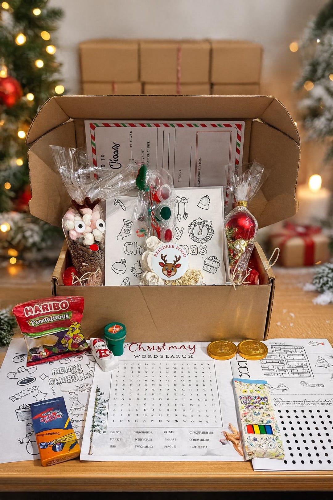 Filled Christmas Eve Box, Kids Christmas Activity Box, Christmas Eve ...
