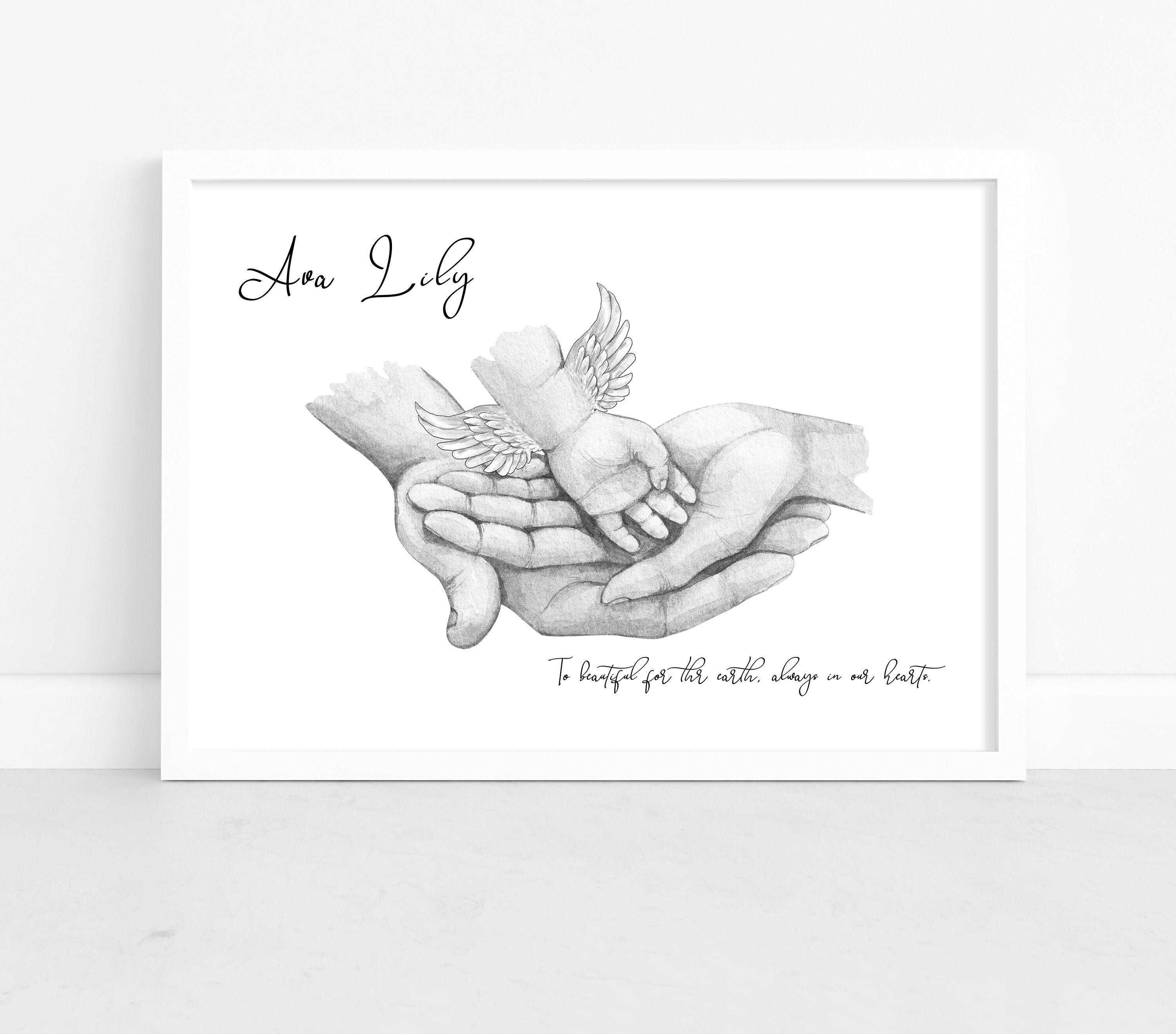 Angel Baby Keepsake Print | Memorial Print | Baby Loss - Etsy