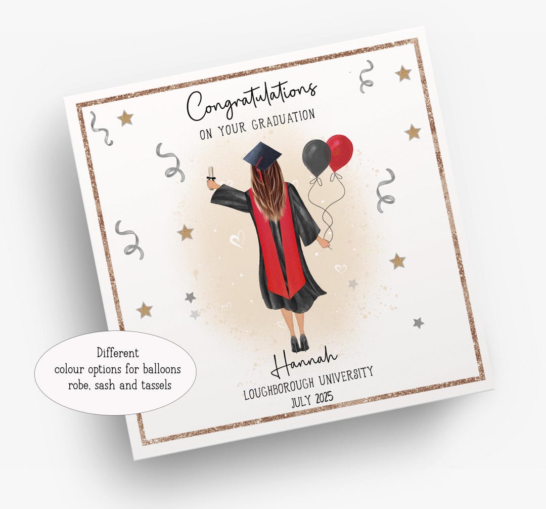Personalised Graduation Card | Graduation Greetings Card | Student Card ...