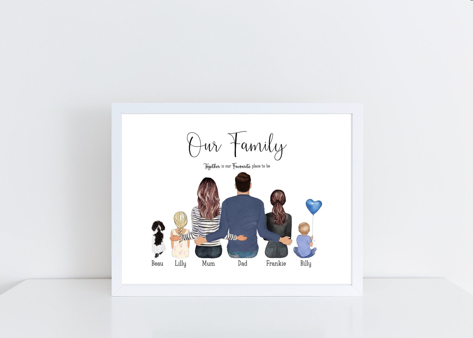 Personalised Family Print Home Gift Family Prints - Etsy