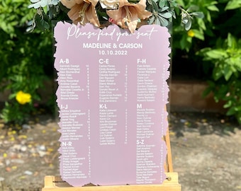 Painted Wedding Seating Chart - Etsy