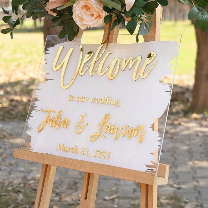 Acrylic Welcome Sign - Etsy