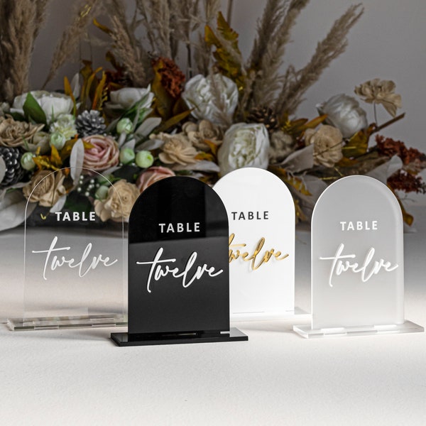 Black and Gold Table Numbers - Etsy