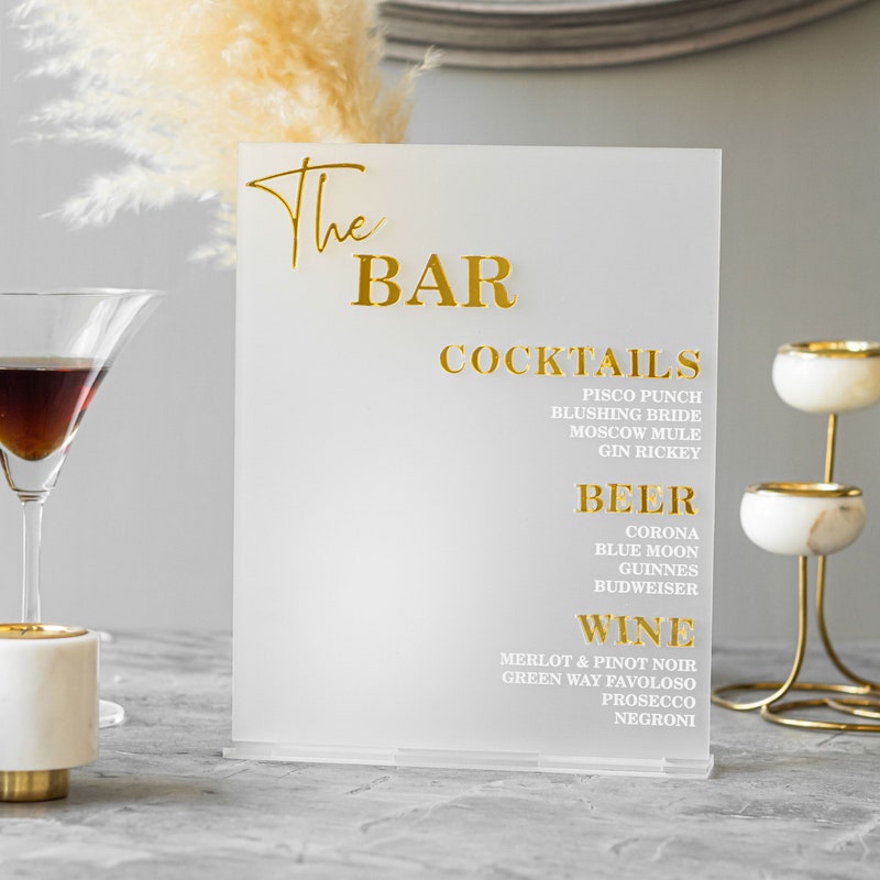 Custom Bar Sign - Etsy