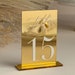 Mirror Silver Table Numbers | Table Numbers | Acrylic Table Numbers ...