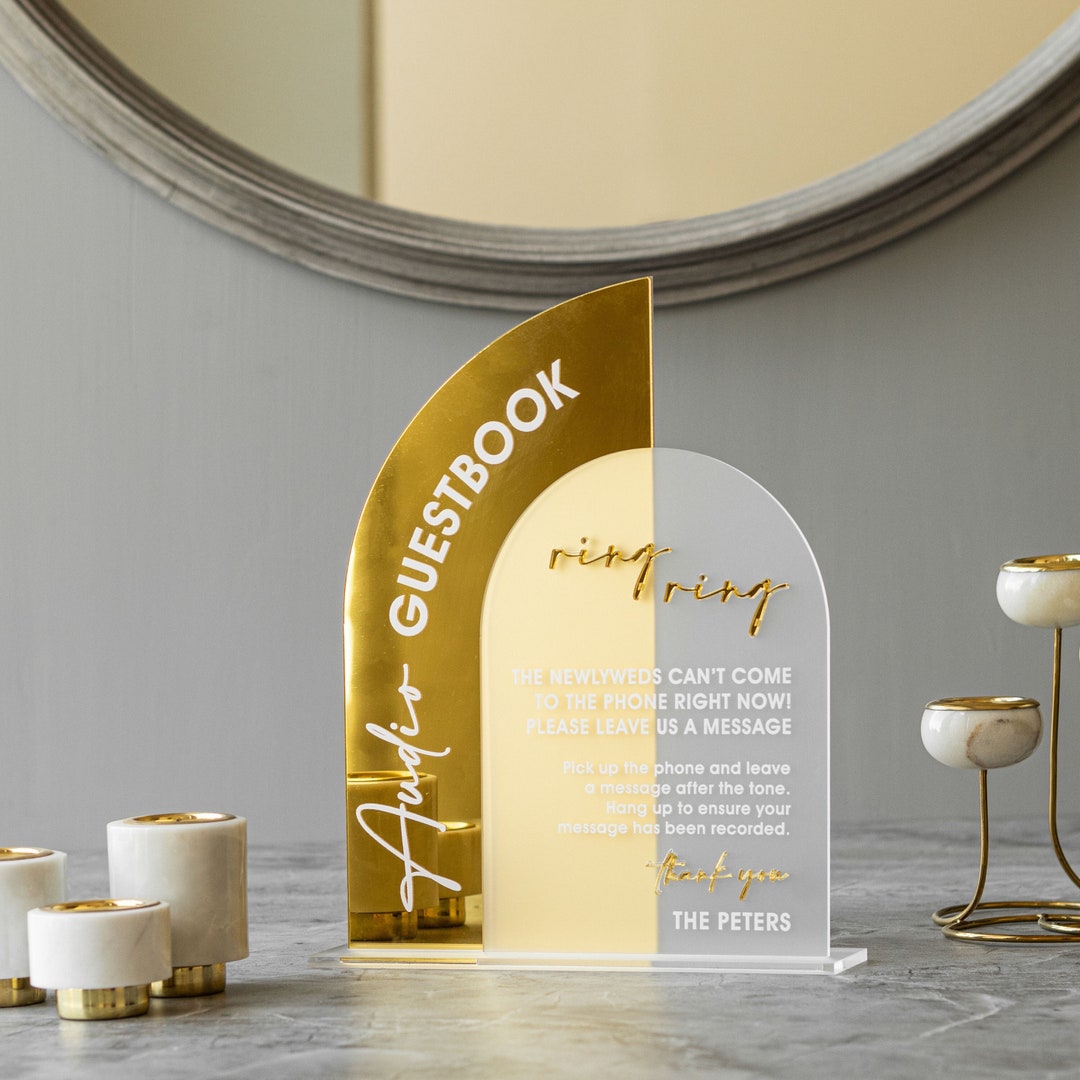 Audio Guestbook Sign, Wedding Guestbook Sign, Telephone Guest Book Sign ...