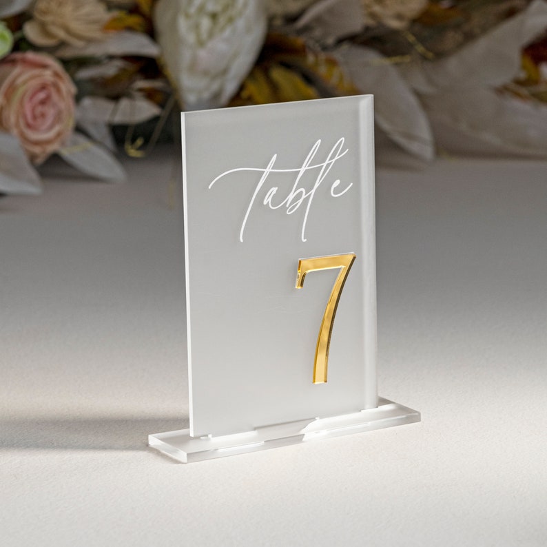 Black Acrylic Table Numbers Wedding Table Decor Wedding - Etsy