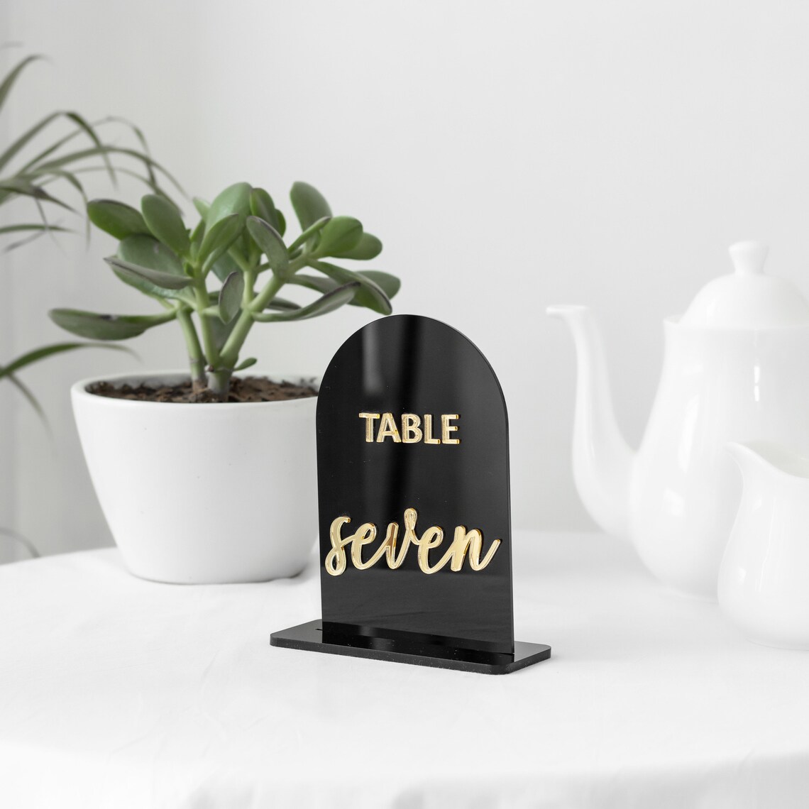 Acrylic Table Numbers Arch Table Numbers Table Numbers - Etsy