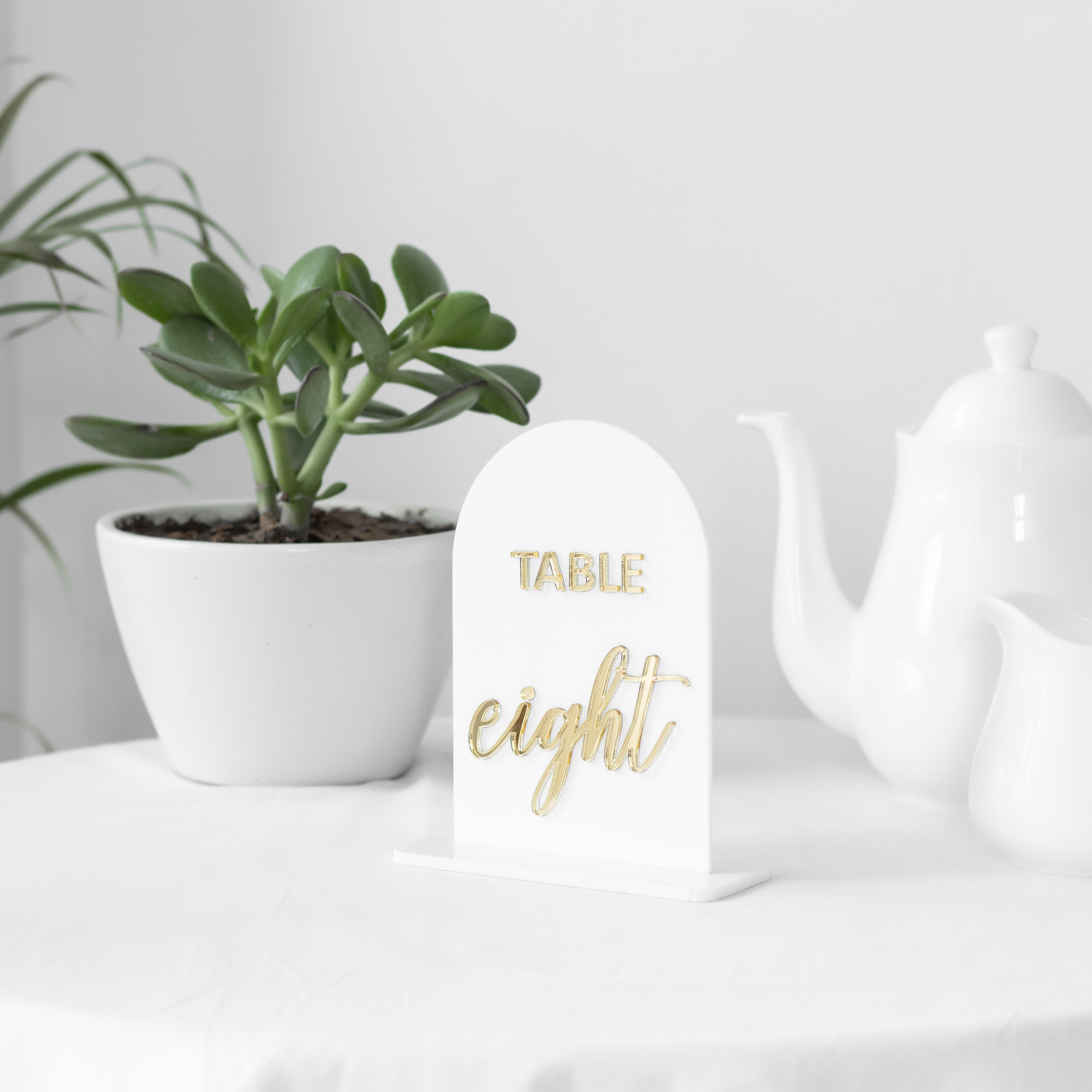 Acrylic Table Numbers | Arch Table Numbers | Table Numbers | Table ...