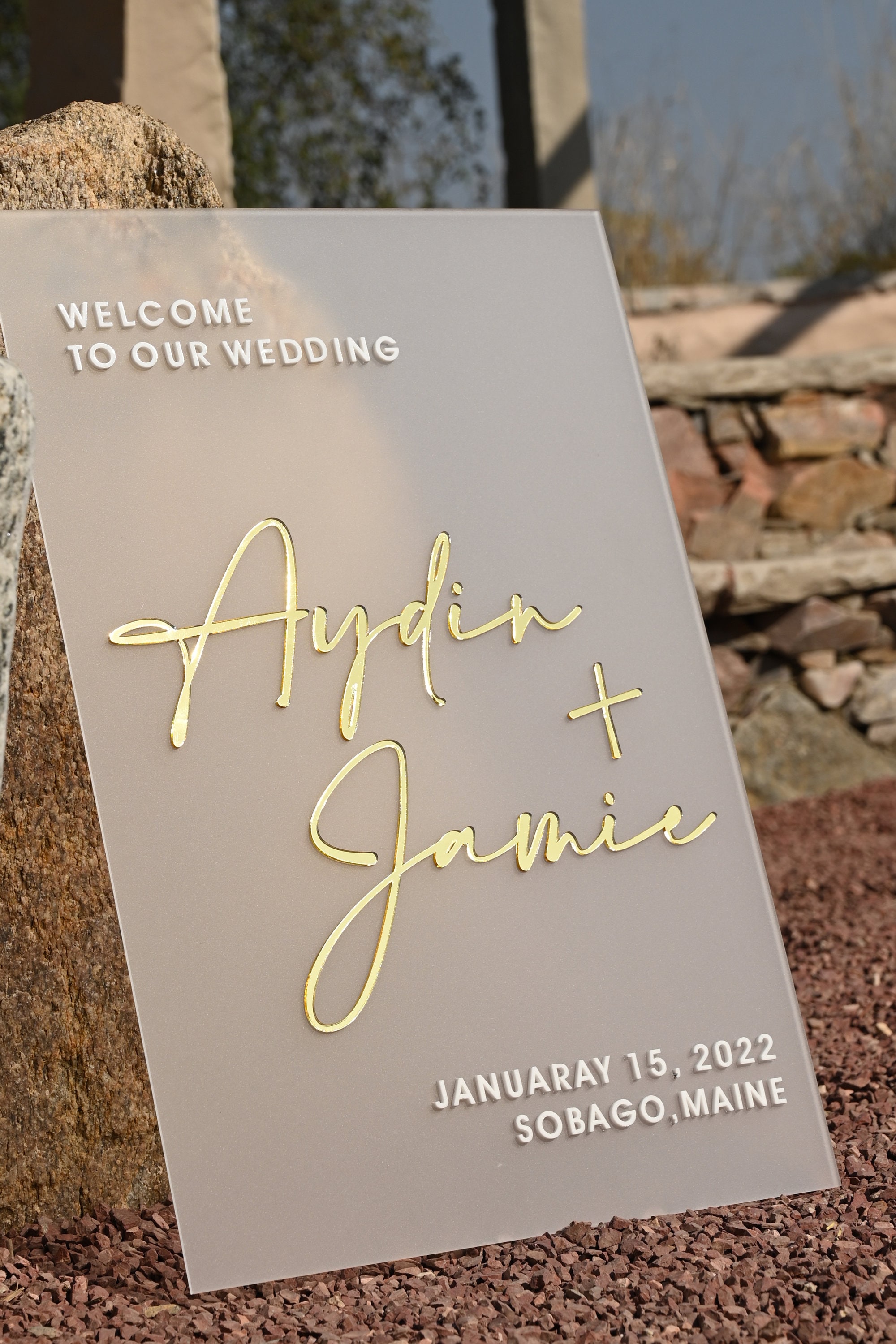 Frosted Acrylic Wedding Welcome Sign acrylic Welcome Sign - Etsy