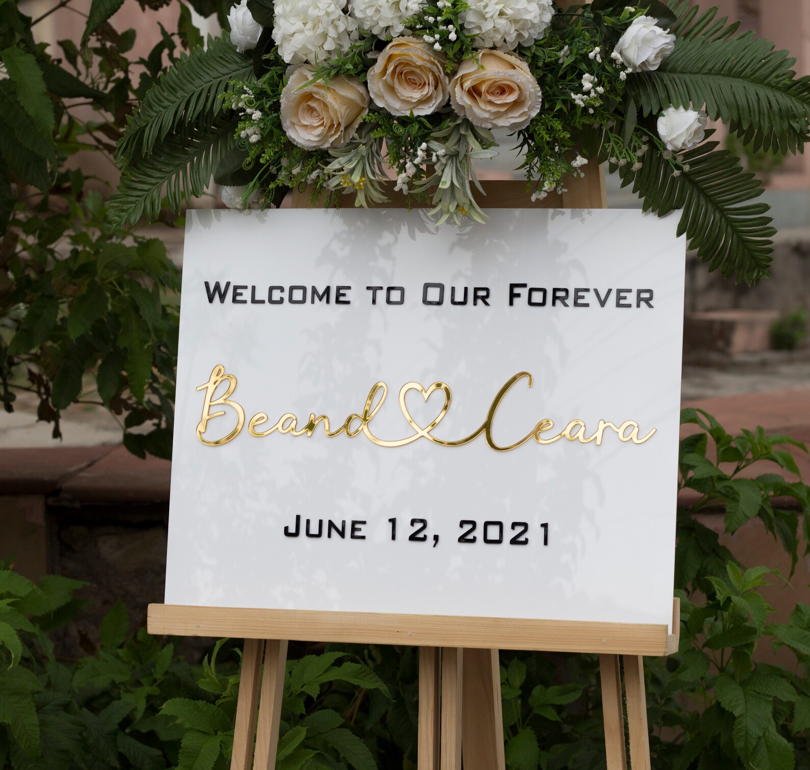 Acrylic Last Name Wedding Sign 3D Wedding Welcome Sign - Etsy