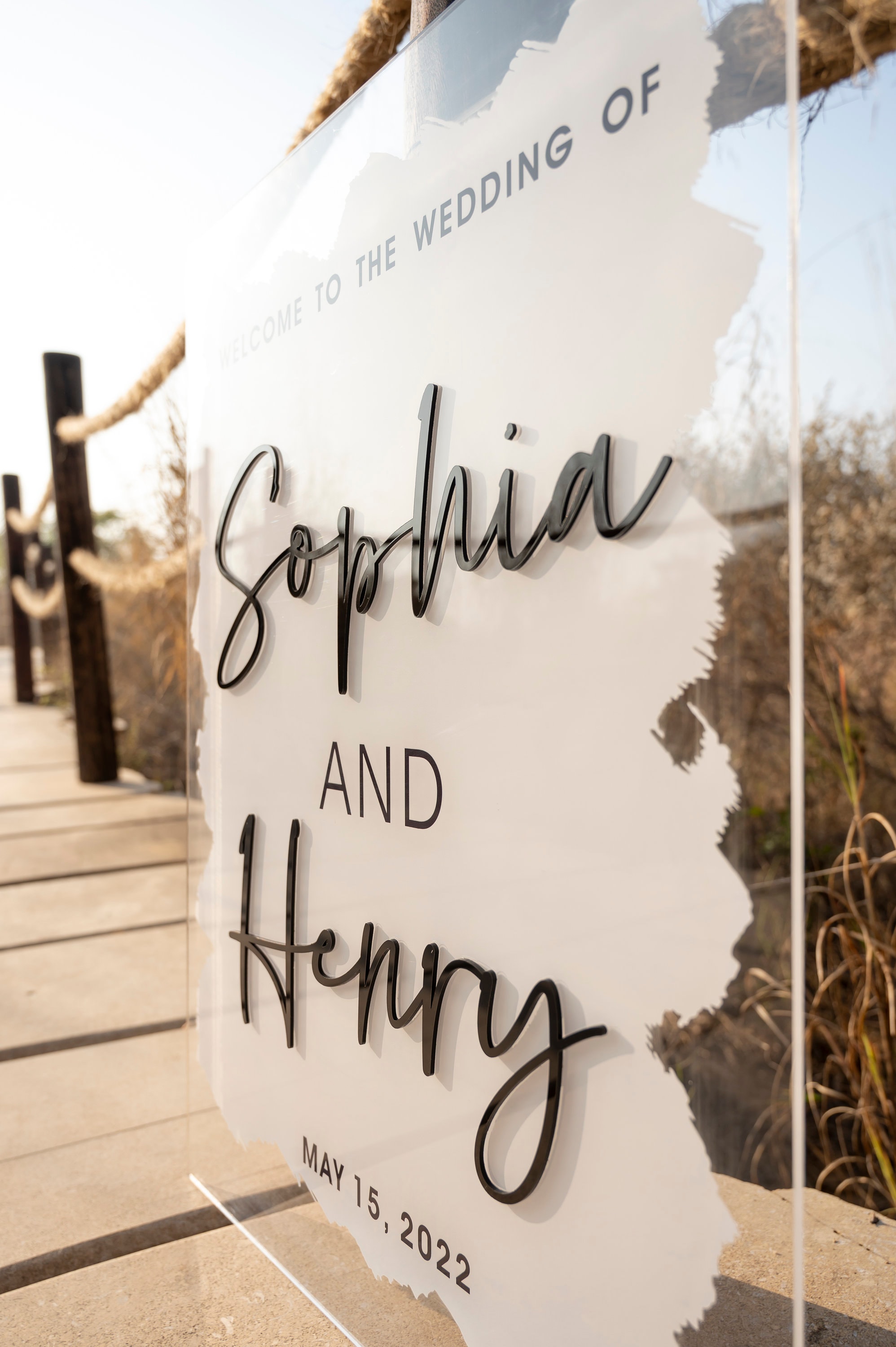 Brushed Back Acrylic Welcome Sign, Personalized Painted Back Welcome ...