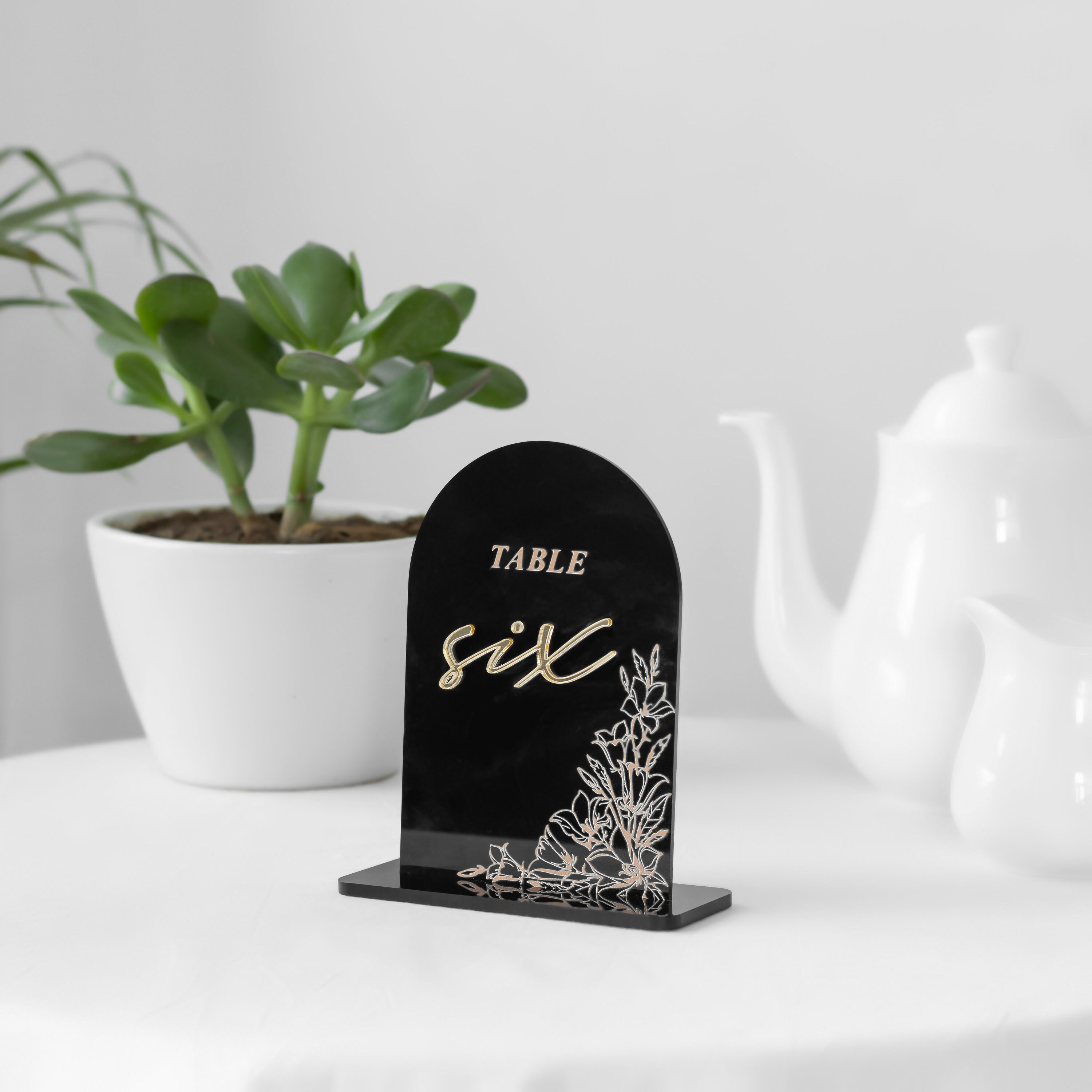 Acrylic Table Numbers Arch Table Numbers Table Numbers | Etsy