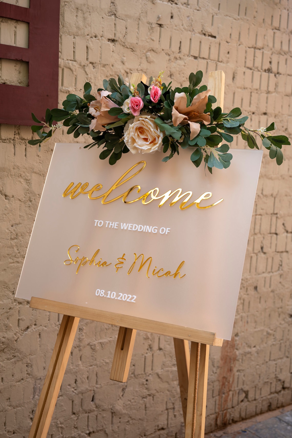 Frosted Acrylic Wedding Welcome Sign acrylic Welcome Sign - Etsy