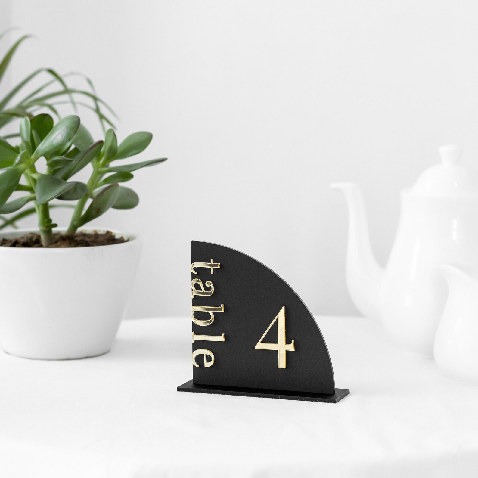 Acrylic Table Numbers | Half Arch Table Numbers | Table Numbers | Table ...