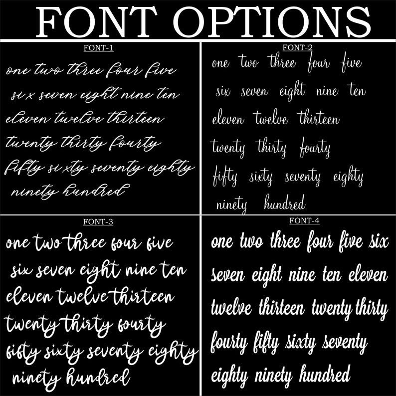 Engraved Table Numbers Table Numbers Acrylic Table Numbers | Etsy