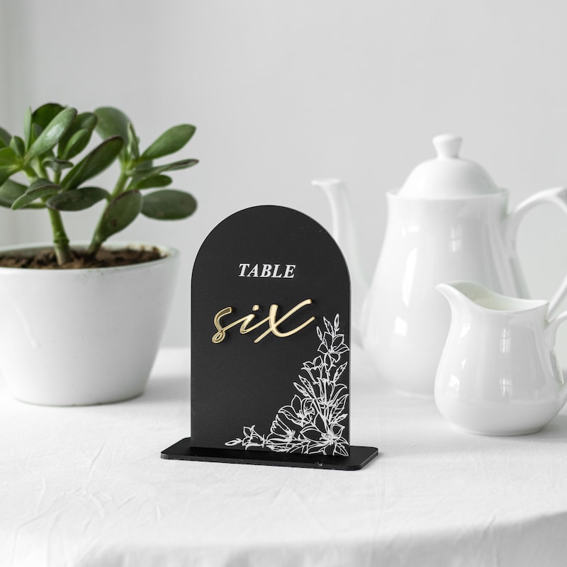 Tall Acrylic Table Numbers - Etsy