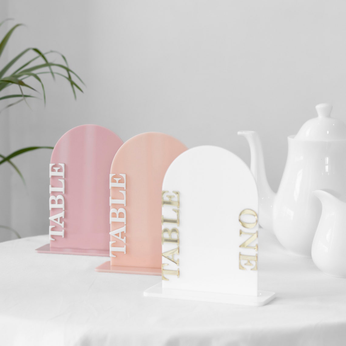 Acrylic Table Numbers Arch Table Numbers Table Numbers - Etsy