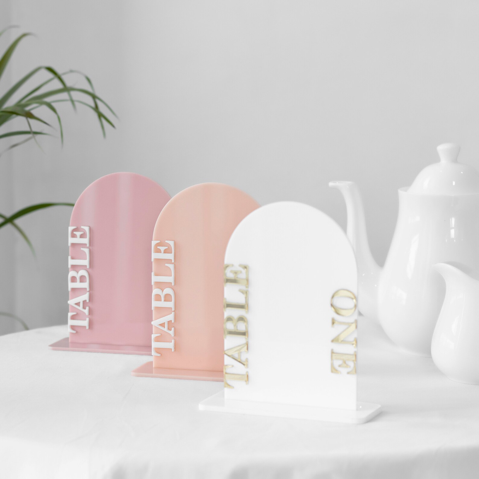 Acrylic Table Numbers Arch Table Numbers Table Numbers - Etsy