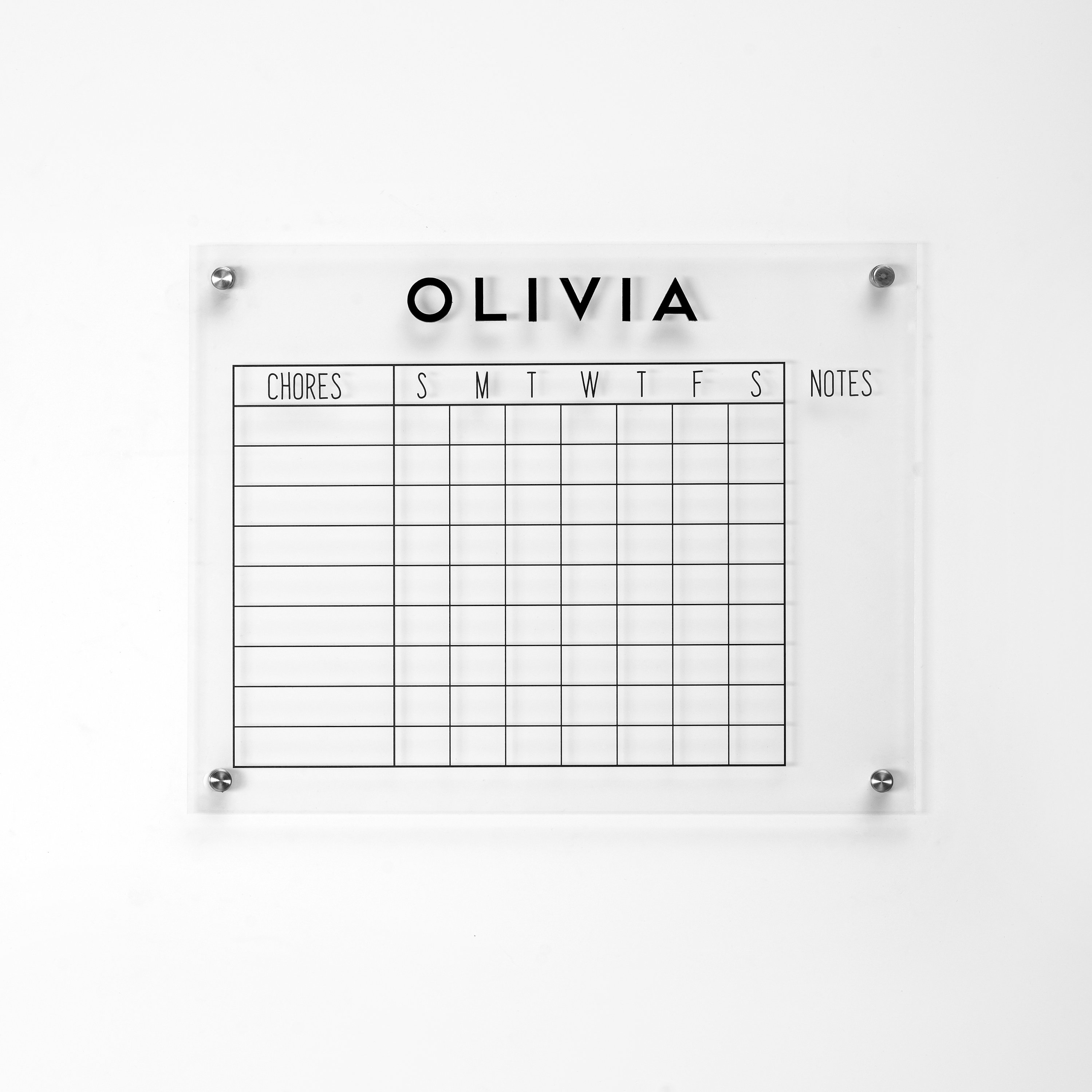 Personalized Chore Chart for Kids Children Dry Erase Board - Etsy