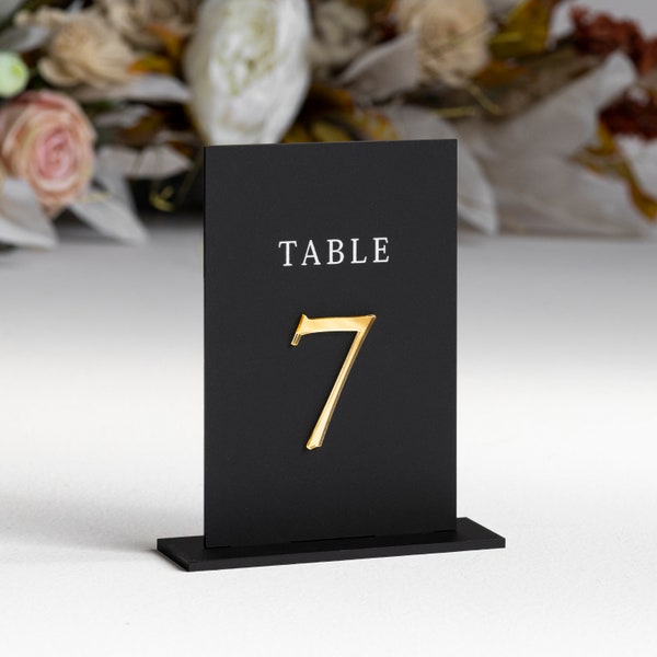 Black Table Numbers - Etsy