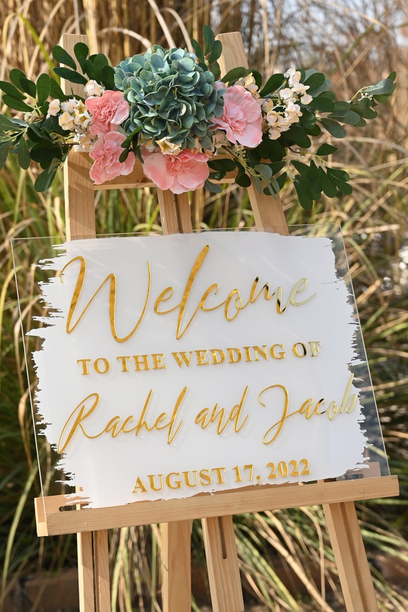 Acrylic 3D Welcome Sign Personalized Painted Back Welcome - Etsy