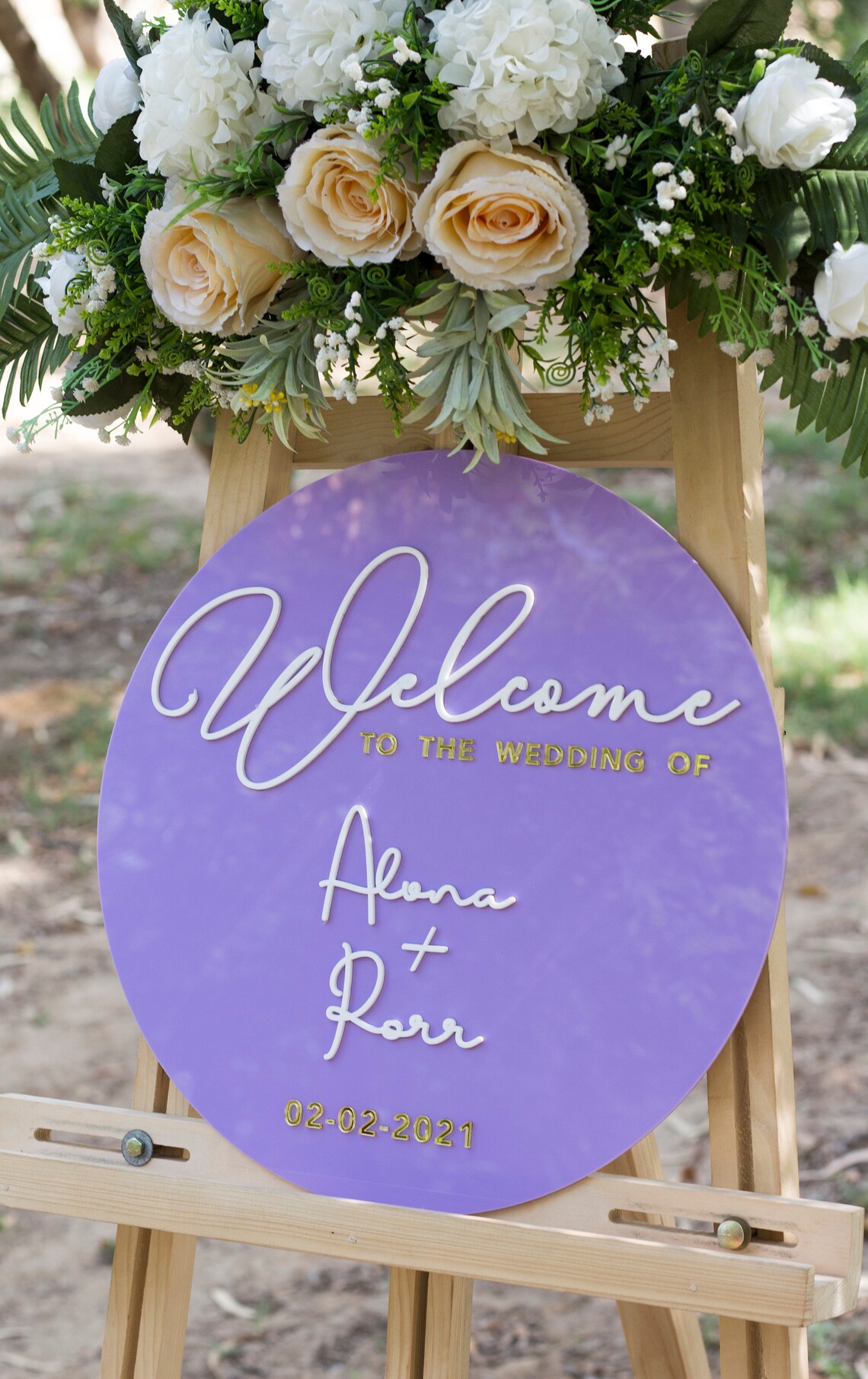 Acrylic Last Name Wedding Sign 3D Wedding Welcome Sign - Etsy