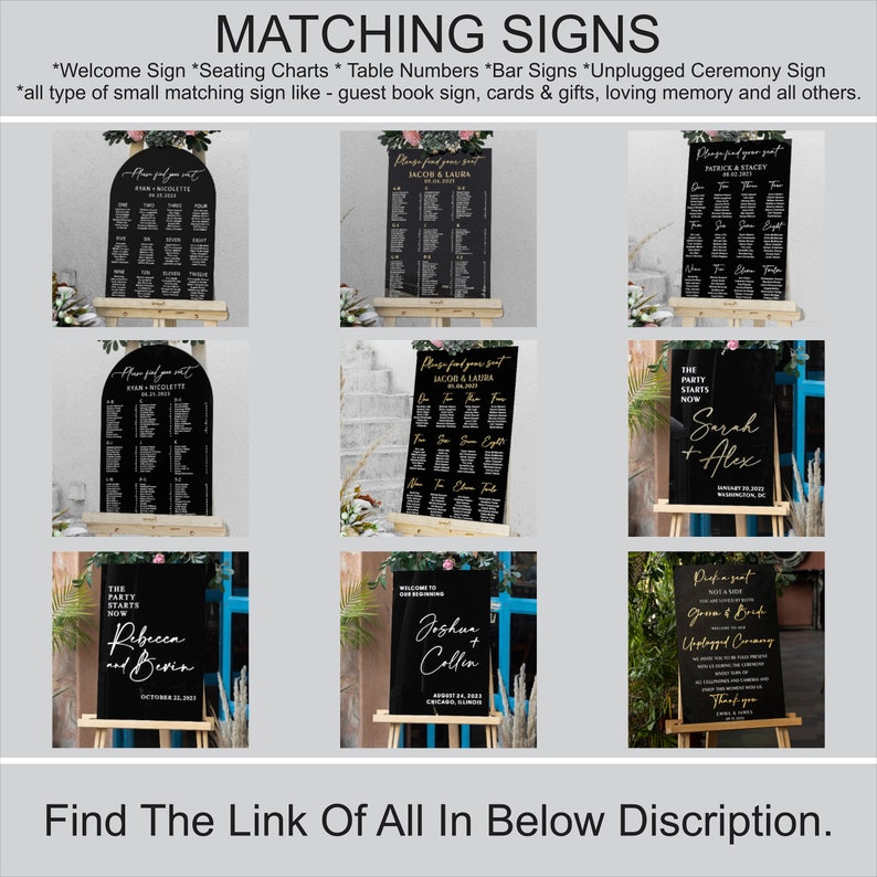 Matt Black Acrylic Table Numbers - Wedding Table Decor - Wedding ...