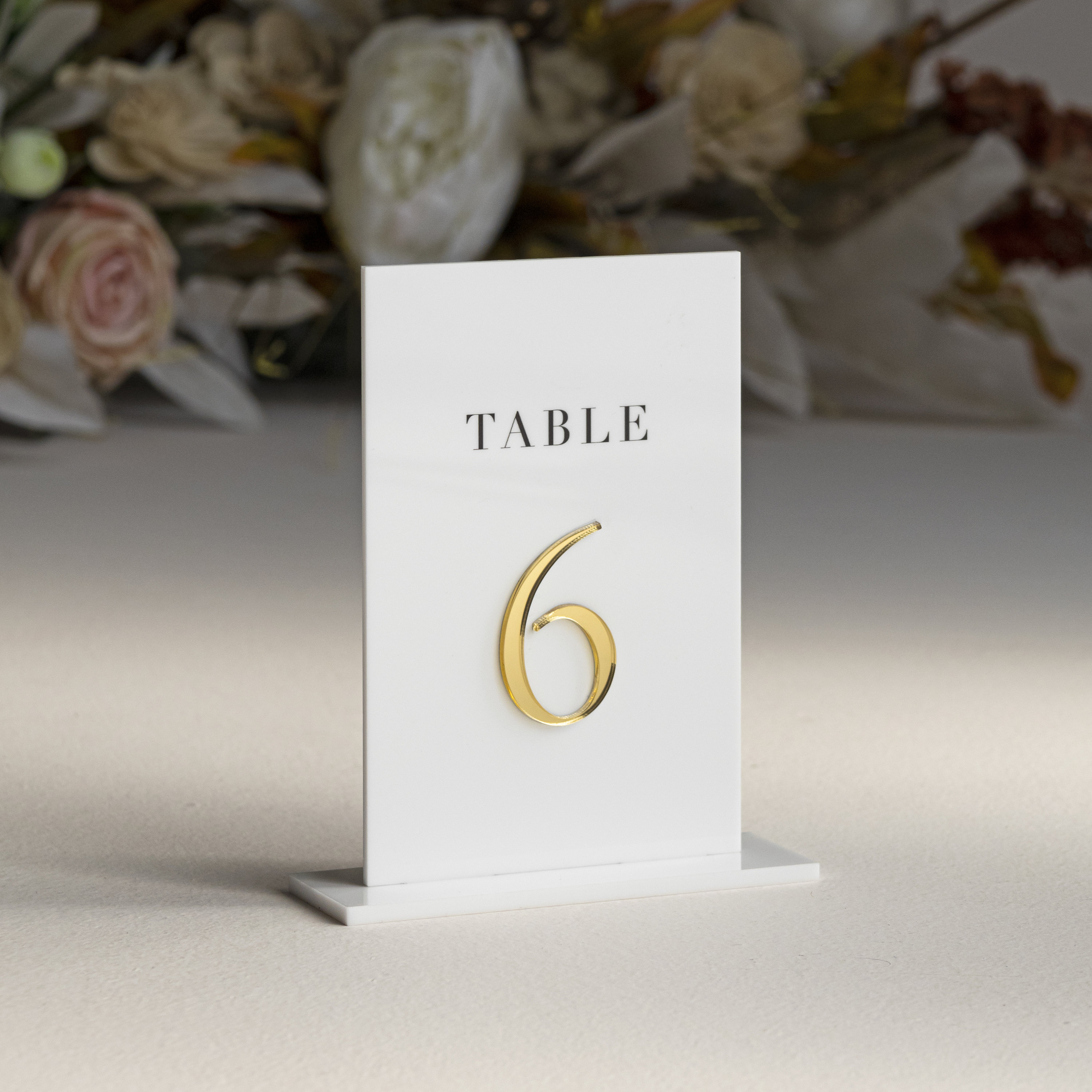 Black Acrylic Table Numbers - Wedding Table Decor - Wedding Signage ...