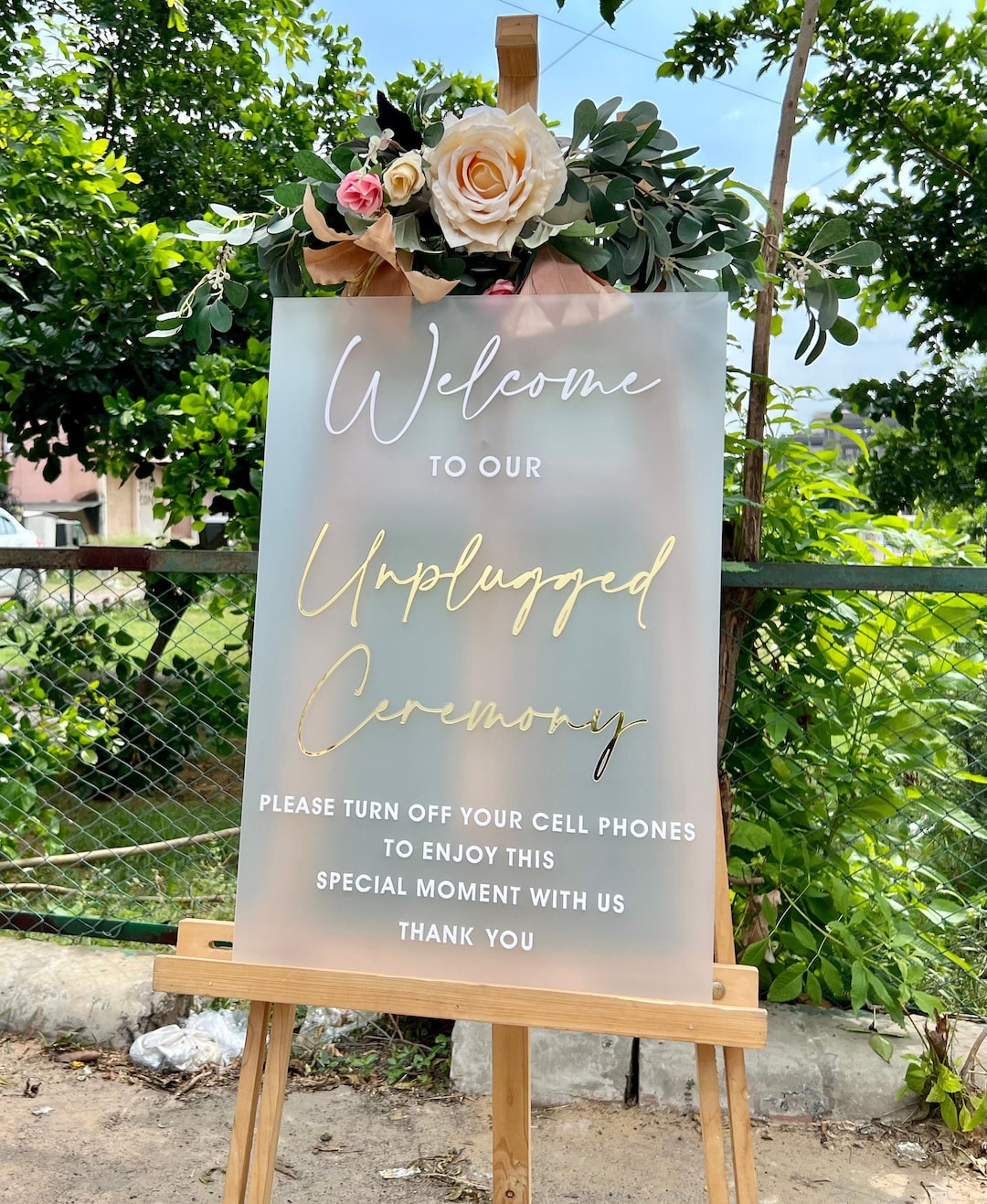 Unplugged Wedding Sign - Unplugged Ceremony Sign - Pick a Seat Not a ...