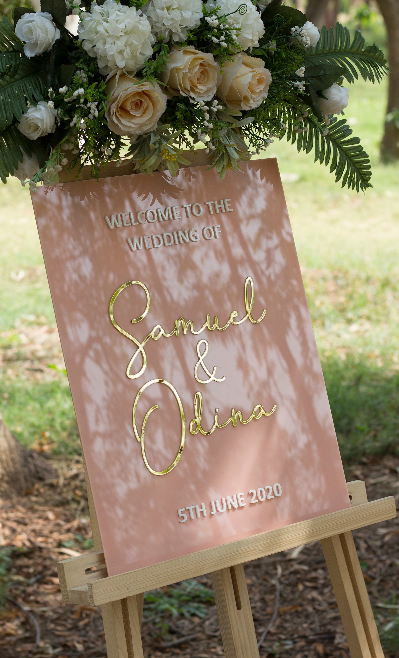 Acrylic Last Name Wedding Sign 3D Wedding Welcome Sign - Etsy