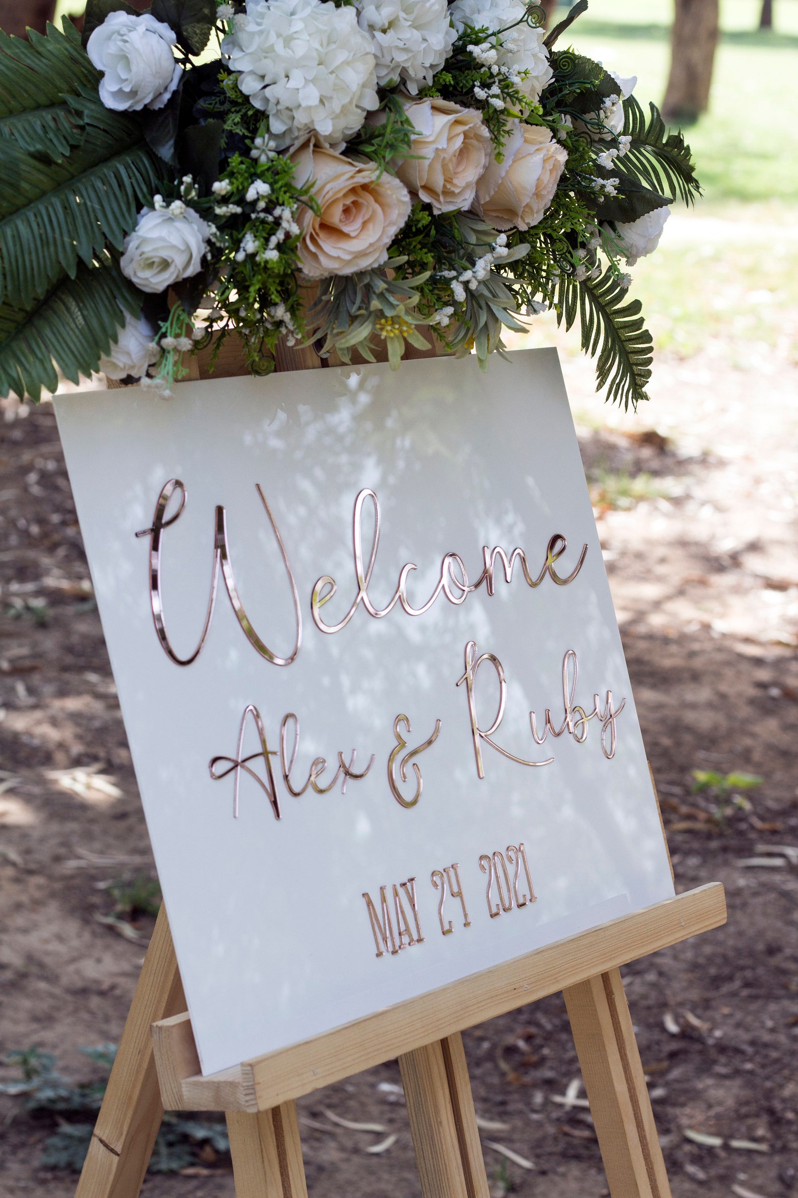 Acrylic Last Name Wedding Sign, 3D Wedding Welcome Sign, Acrylic Sign ...