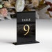 Black Acrylic Table Numbers - Wedding Table Decor - Wedding Signage ...