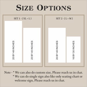Wedding Signs Bundle Set of 2 - Wedding Seating Chart - Wedding Welcome ...