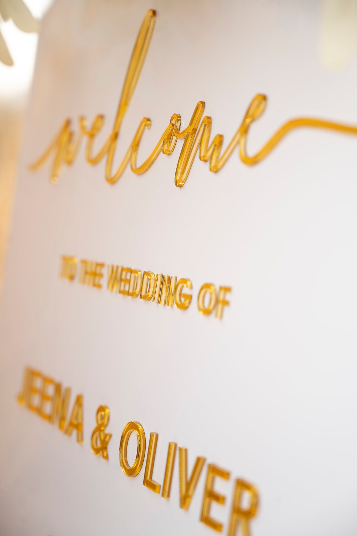 Personalized Gold Welcome Sign Acrylic Welcome Sign Modern - Etsy