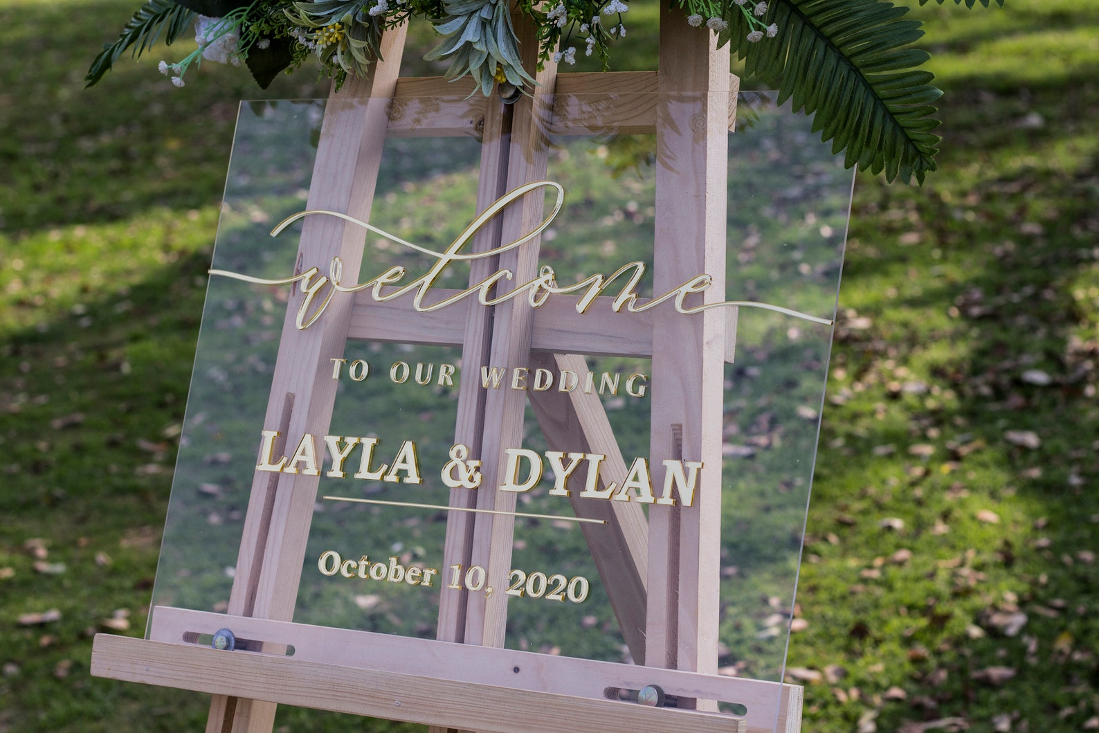 Acrylic Last Name Wedding Sign, 3D Wedding Welcome Sign, Acrylic Sign ...