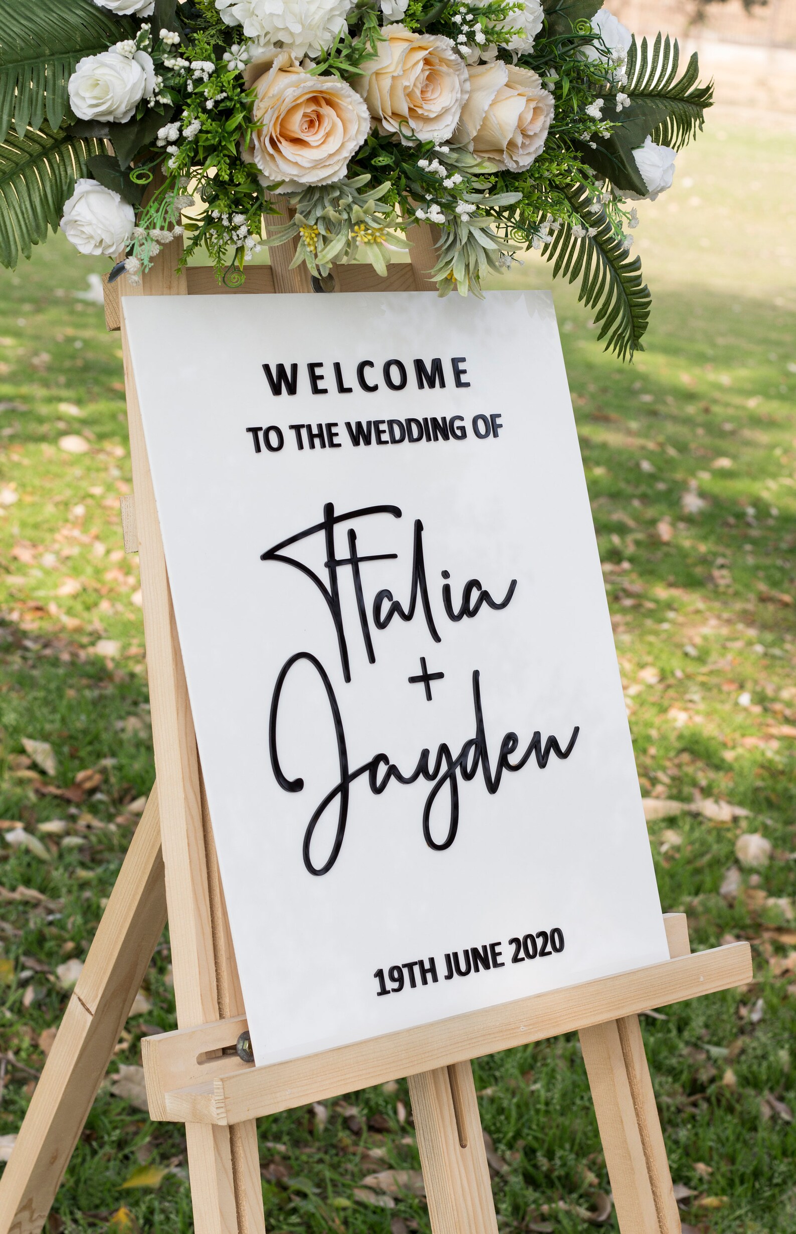 Acrylic Last Name Wedding Sign, 3D Wedding Welcome Sign, Acrylic Sign ...