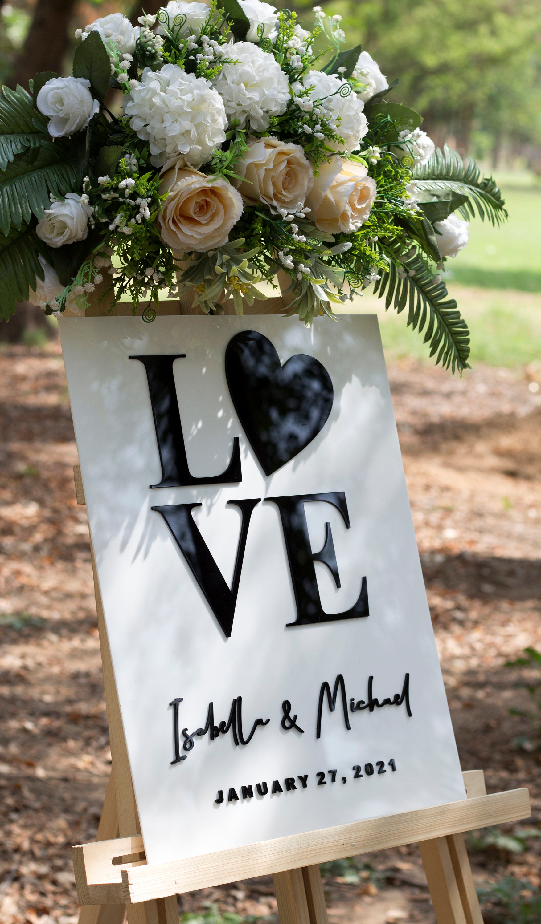 Acrylic Last Name Wedding Sign, 3D Wedding Welcome Sign, Acrylic Sign ...