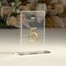 Clear and Mirror Gold Acrylic Signs - Gold Wedding Table Signs ...