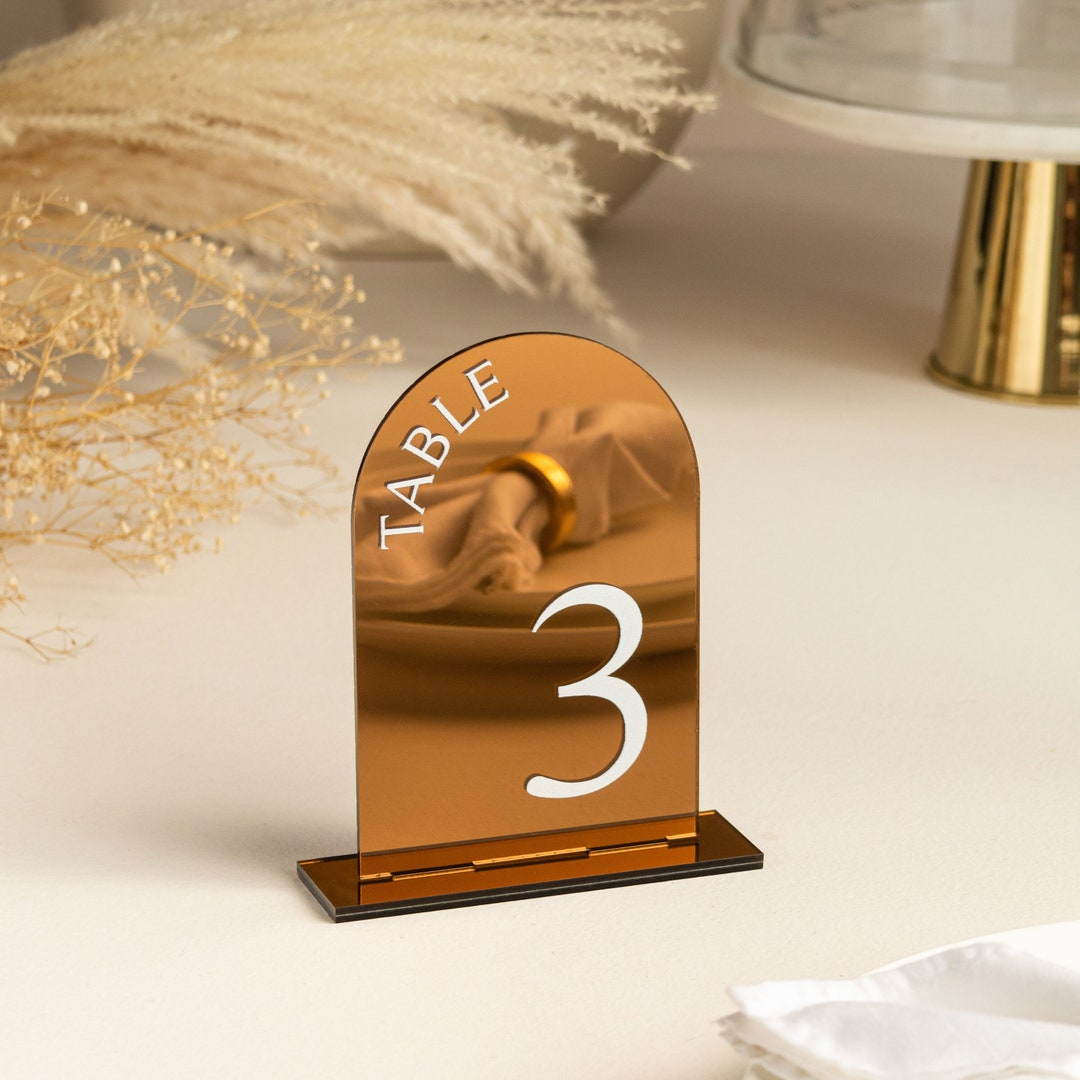 Arch Table Numbers | Table Numbers | Acrylic Table Numbers | Table ...