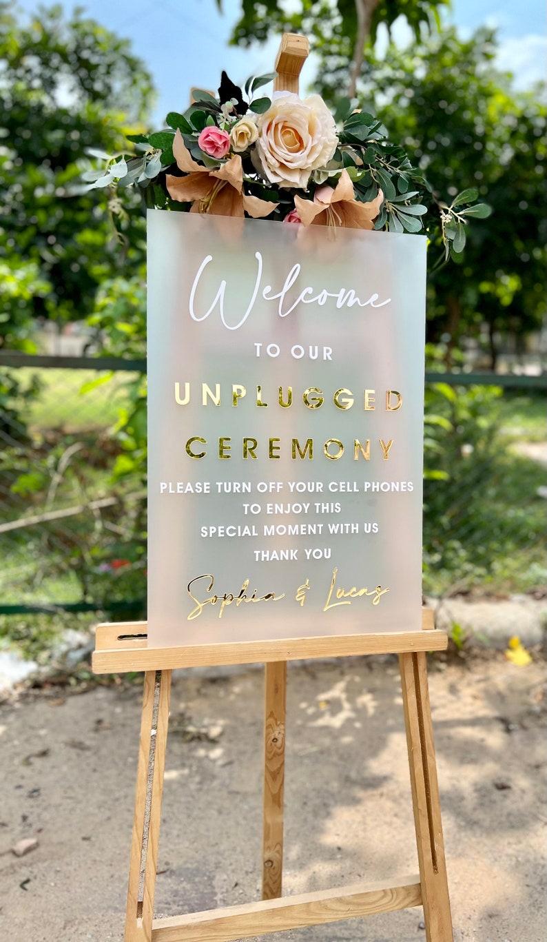 Unplugged Wedding Sign Unplugged Ceremony Sign Pick a Seat - Etsy