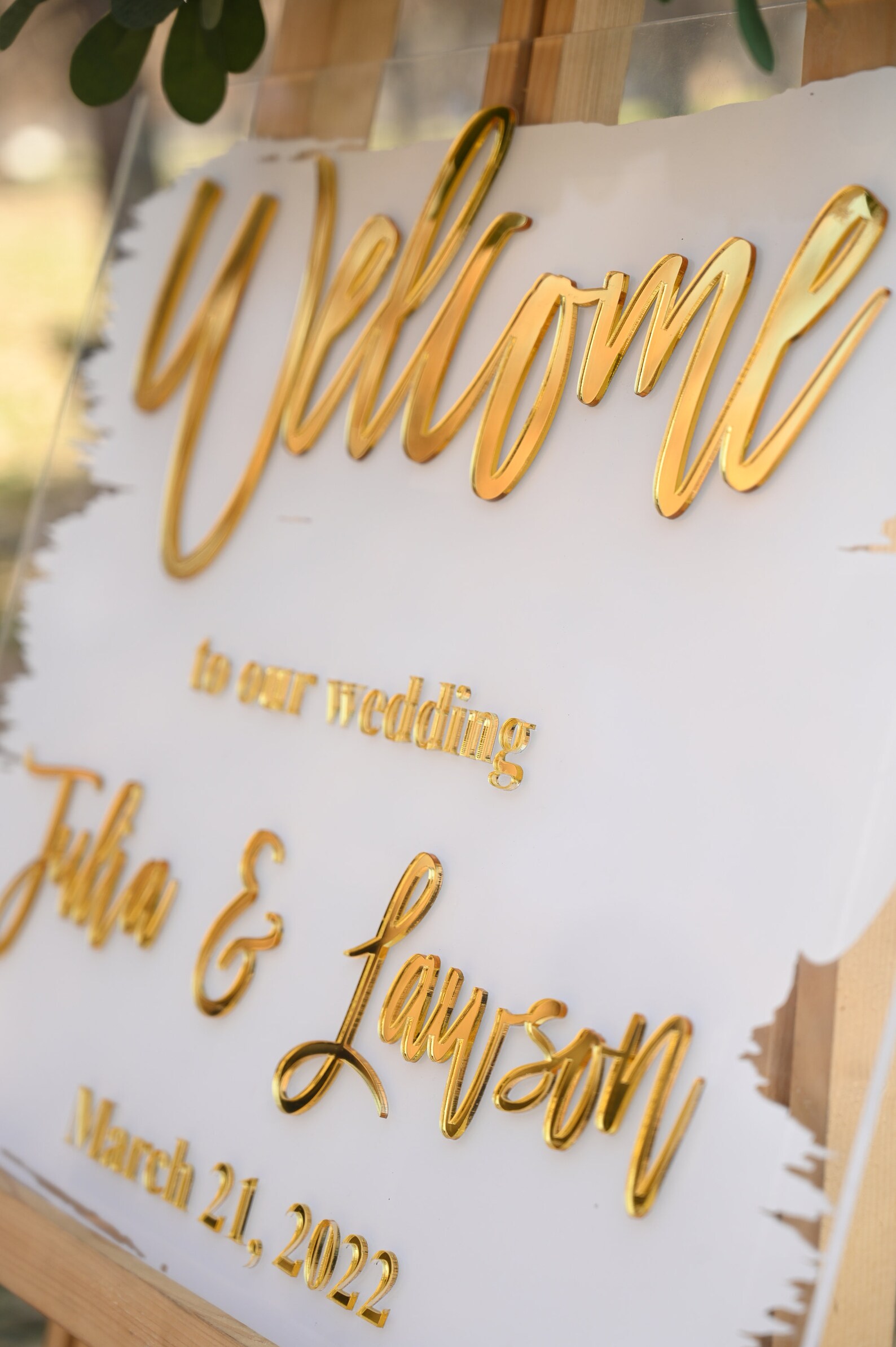 Brushed Back Acrylic Welcome Sign, Personalized Painted Back Welcome ...