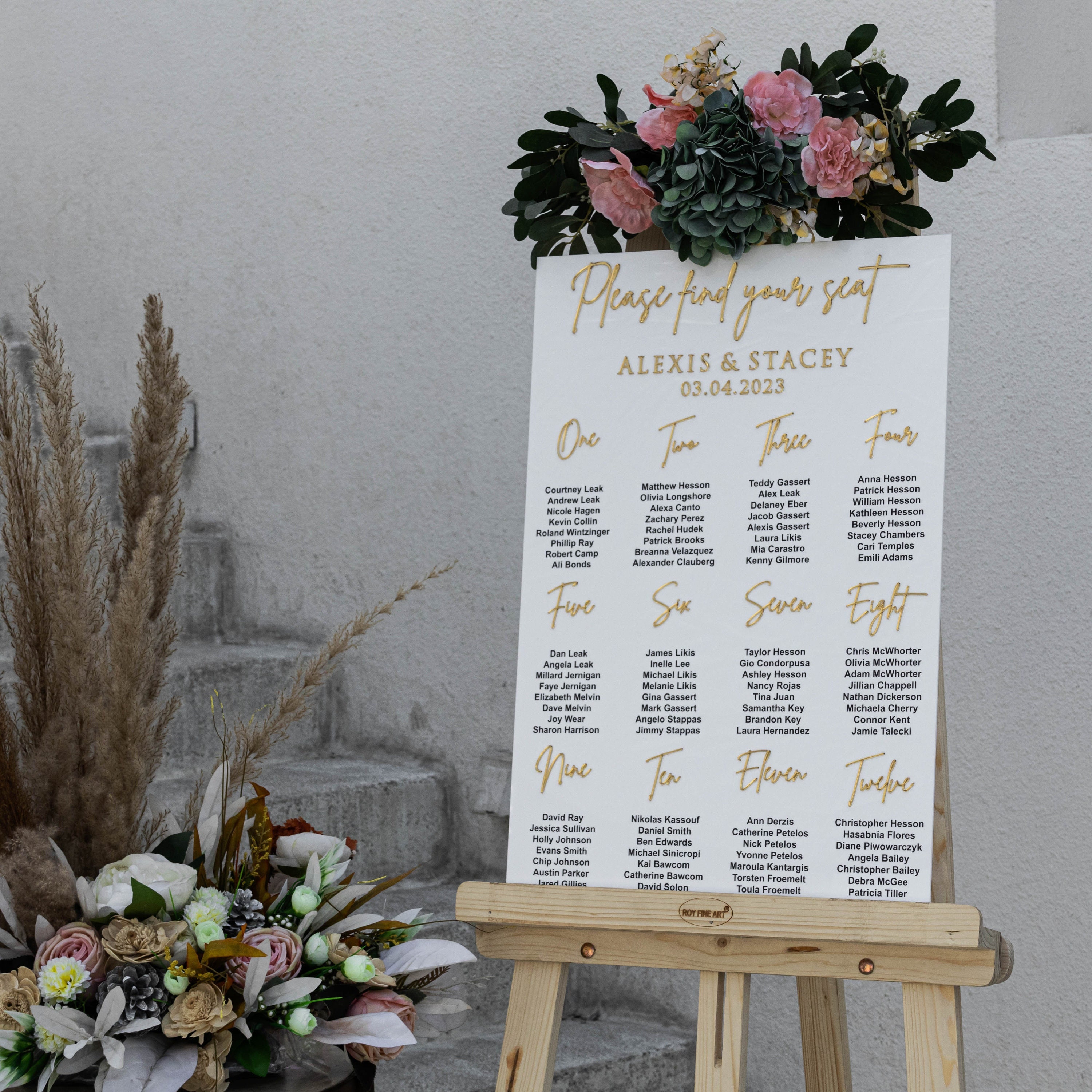 White Acrylic Seating Chart Wedding Seating Chart Wedding - Etsy