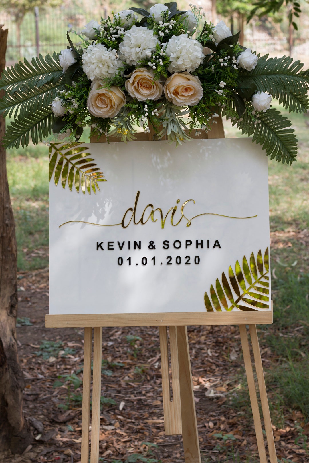 Acrylic Last Name Wedding Sign, 3D Wedding Welcome Sign, Acrylic Sign ...