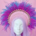 Feather Sequin Festival Embellished Headdress Rave Crown - Etsy